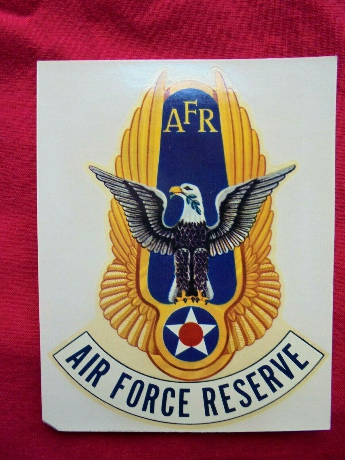 Vintage AFR US Air Force Reserves Unused Window Decal | eBay