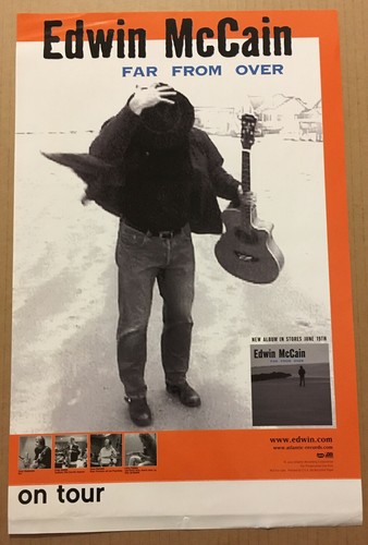 EDWIN McCAIN Rare 2001 TOUR PROMO POSTER of Far From CD USA 11x17 Never ...