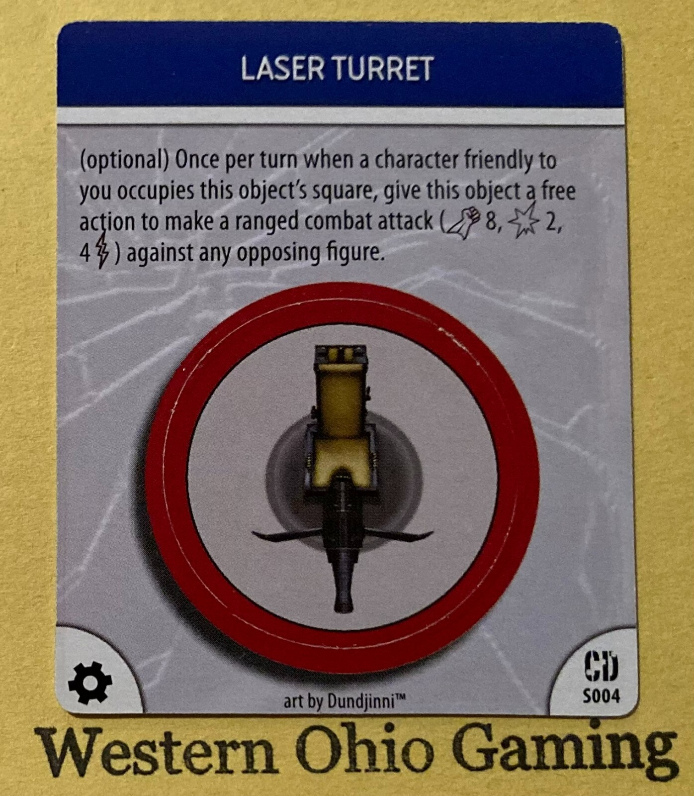 Heroclix Laser Turret #S004 Special Object Token USED DC Collateral ...