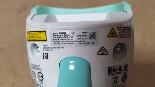 Lot of Two Datalogic Gryphon GD4500 Barcode Scanner *No cables* for ...