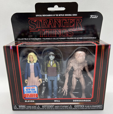 Funko Stranger Things 3 Pack 3.75in Will Demogorgon NYCC Limited ...