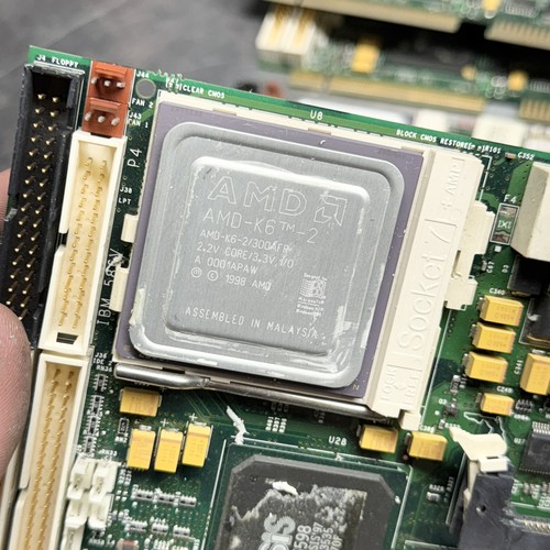 Lot Of 15lbs Computer Gold Finger Scrap, 21pc AMD-K6-2 Ceramic CPU Gold ...