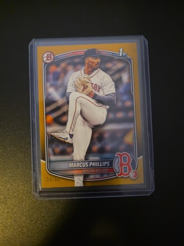 2025 Marcus Phillips 1st Bowman Draft Gold 5/50 Red Sox | eBay