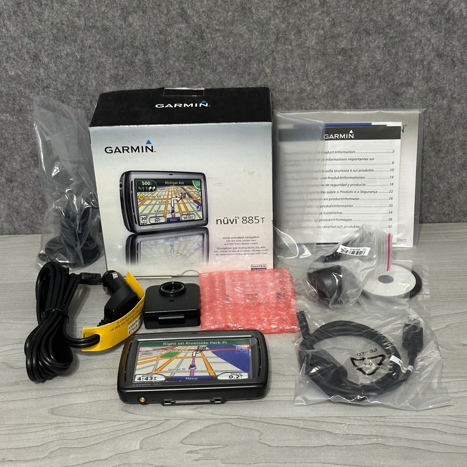 New Garmin nuvi 885T Voice Activated GPS Navigation System | eBay