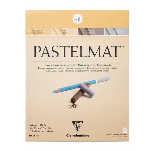Clairefontaine - Ref 96017C - Pastelmat Pastel Card Pad No.1 (12 Sheets ...