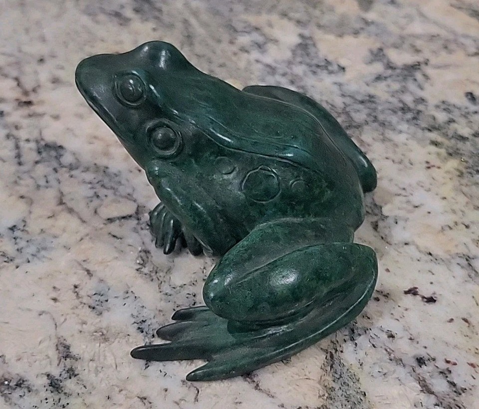 Jacques Mary Regat Bronze Sculpture Frog Signed Original Art 1991 # 88/ ...