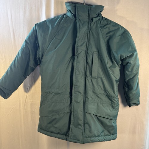 Andy Johns Boys Green Winter Parka Coat Size 5-6 Warm Insulated Jacket ...
