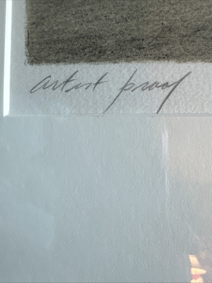 Harold Altman Signed Artist Proof AP Lithograph Waiting 1981 Framed ...