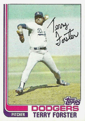 1982 Topps #444 Terry Forster Los Angeles Dodgers | eBay