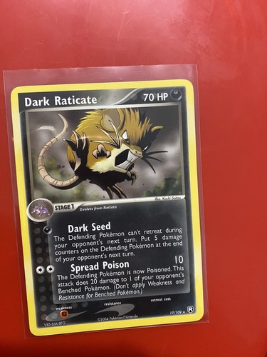Dark Raticate 17/109 Team Rocket Returns Non Holo - RARE - Pokémon Card ...