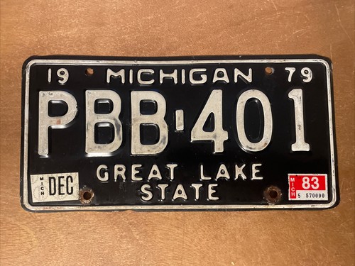 1979 1983 Michigan License Plate # PBB-401 | eBay