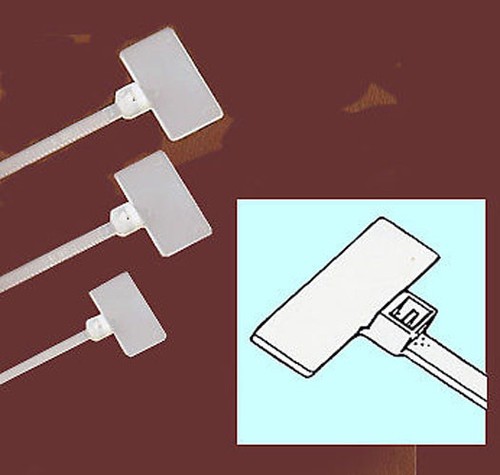 500 4.3" Natural Overhead Marker Wire Cable Tie 18 Lbs | eBay