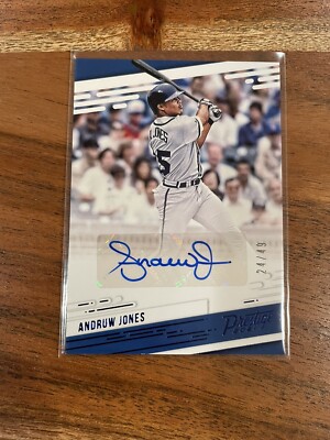 Andruw Jones 2021 Panini Chronicles Prestige Auto Autograph Blue /49 ...