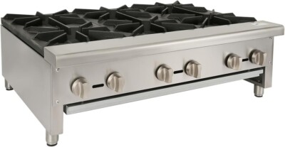 36" Countertop Natural Gas Range Hotplate 6 Burners Stove Propane ...