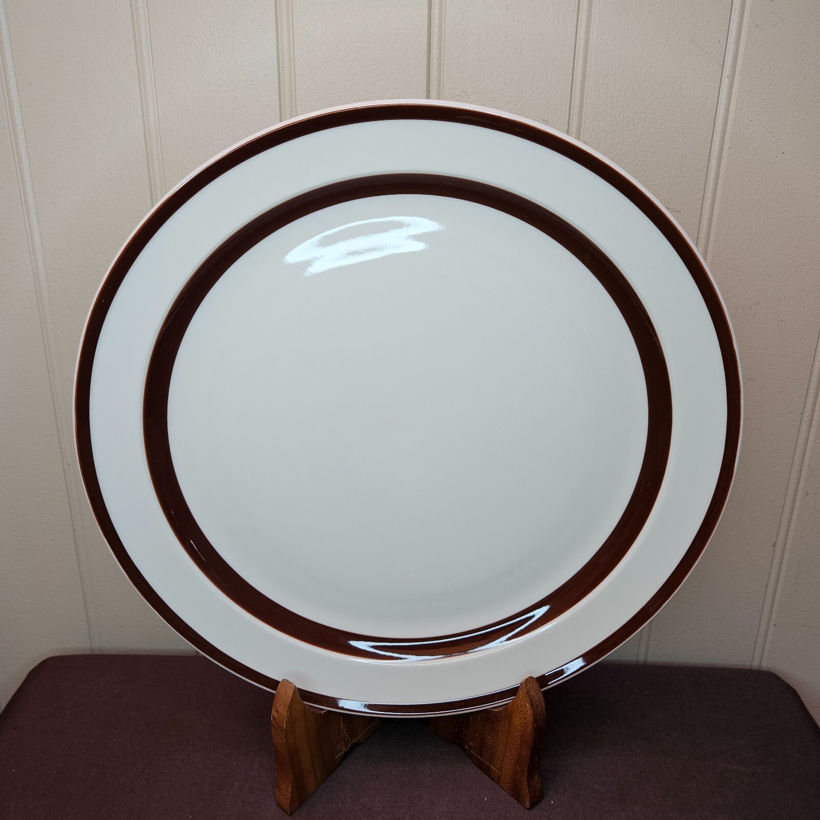 Sango Orbit Stoneware 221 Brown 12 1/4" Diameter Round Chop Plate Made ...