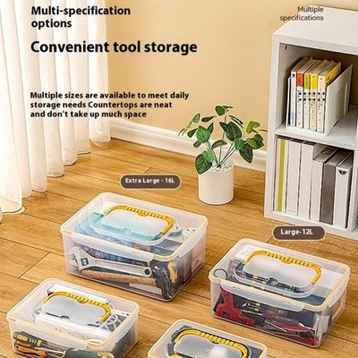 Plastic Tool Box Multifunctional Large Capacity Storage Box For ...