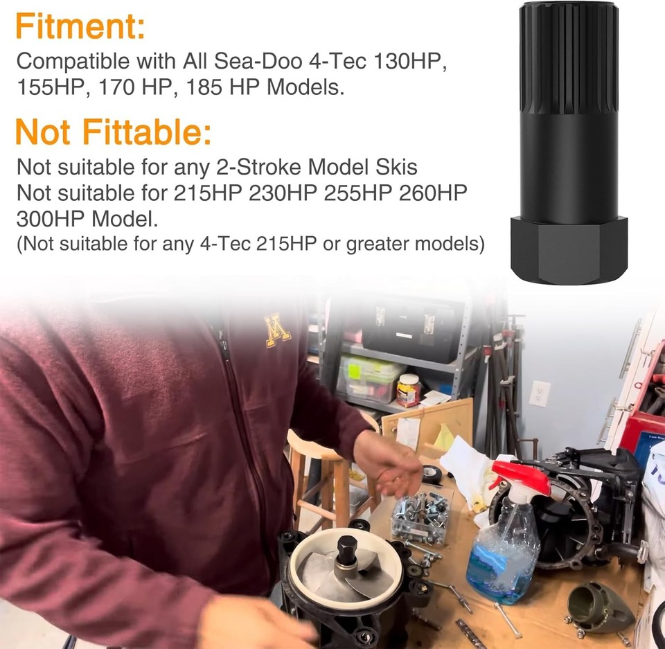 Impeller Wrench Prop Removal Tool Fit for 4-Tec 130 HP 155 HP 170 HP ...