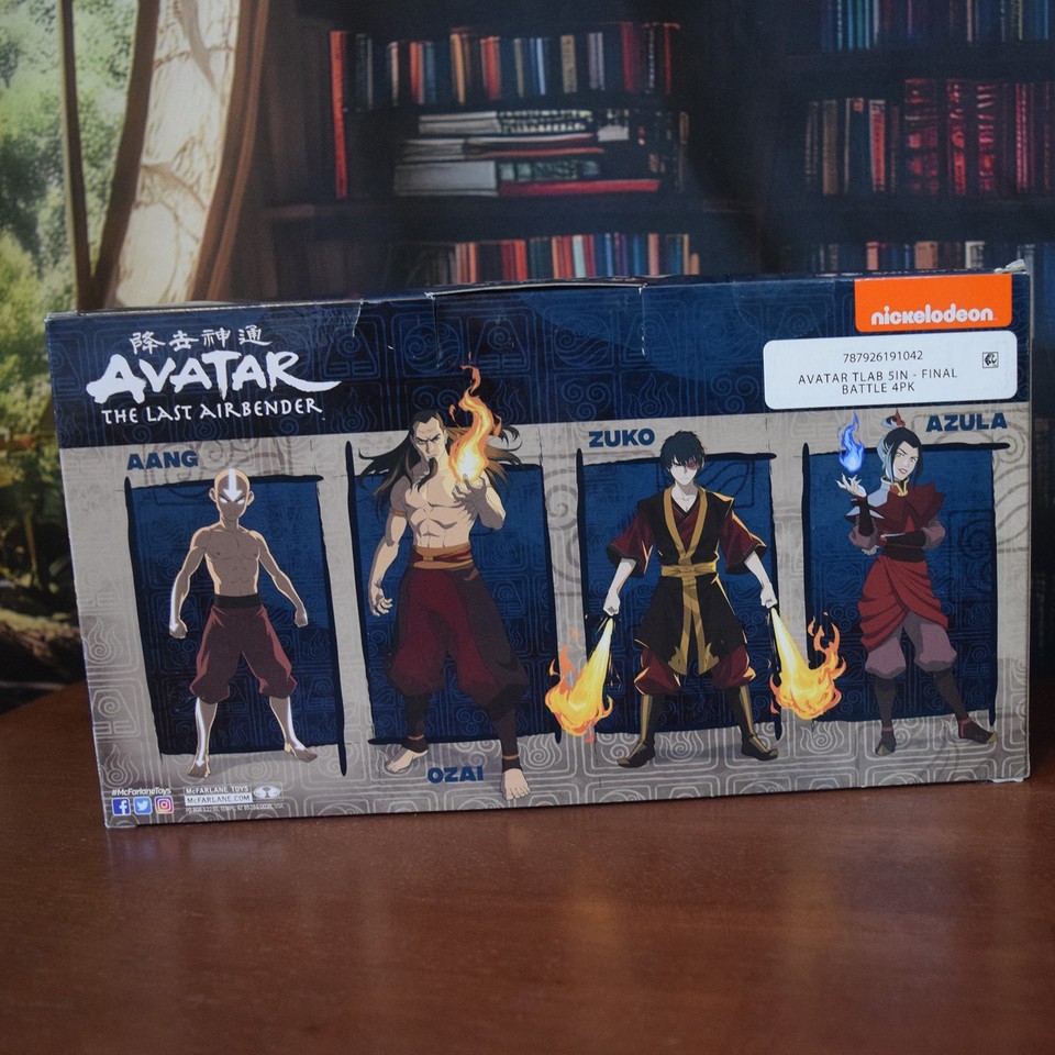 FINAL BATTLE FIGURE SET Avatar Last Airbender 5" Aang Azula Ozai Zuko ...