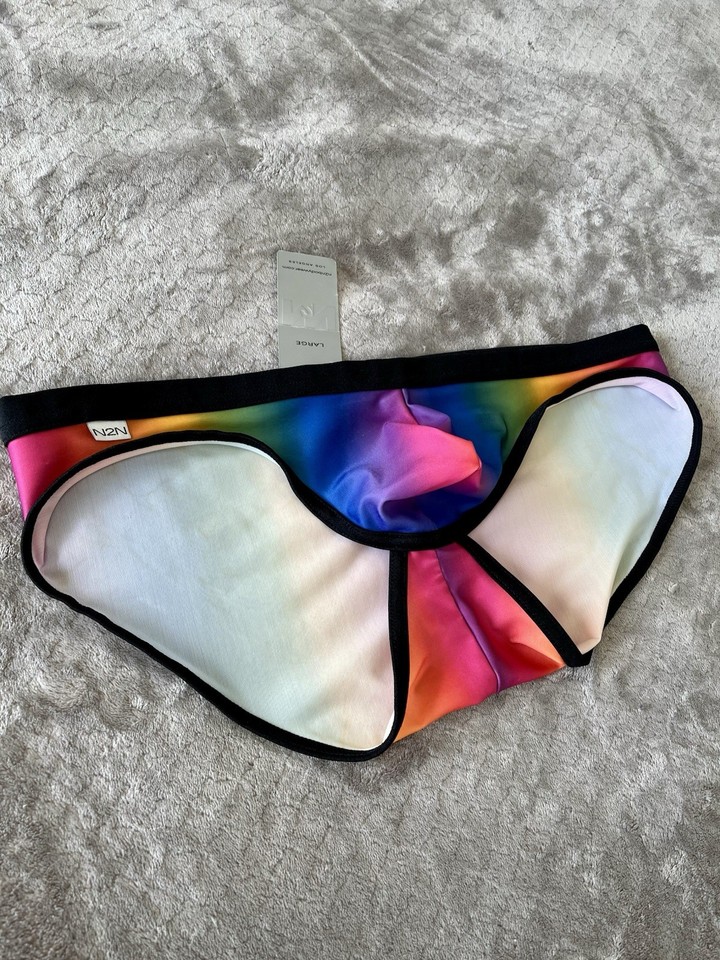N2N Bodywear Rainbow Swim brief, Pouch, Large, New With Tags | eBay