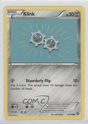 Klink Pokémon XY Steam Siege #71 | eBay UK