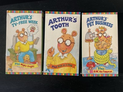 Arthur's Tooth / TV Free Week / Pet Business Lot Of 3 VHS Tapes Random ...