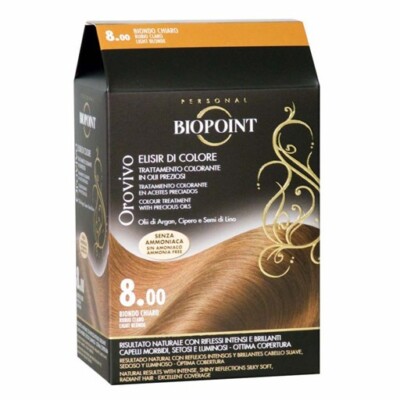 BIOPOINT OROVIVO N.8 BIONDO CHIARO trattamento colorante in olio senza ...