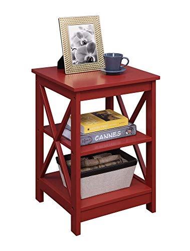 Convenience Concepts Oxford End Table, Cranberry Red | eBay