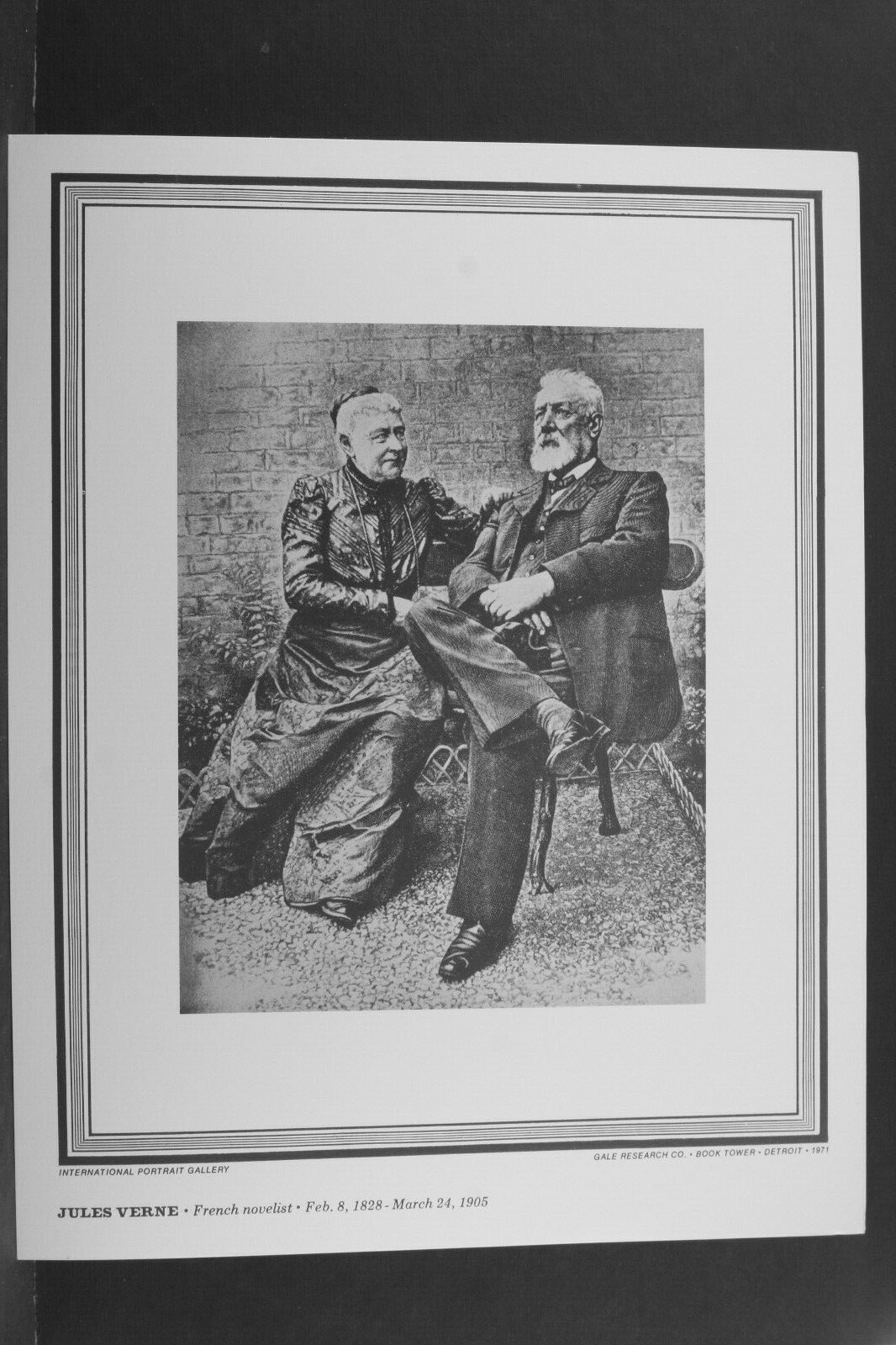 Jules Verne - Print by International Portrait Gallery - Vintage L1136E ...