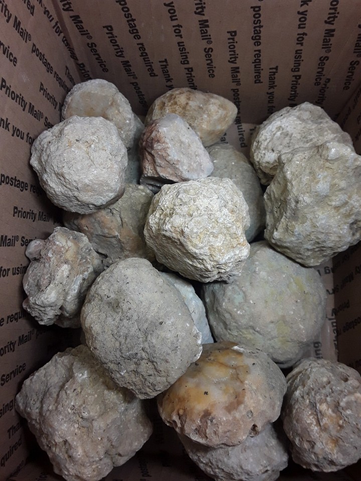 Natural Semi Solid - Solid Agates Geodes Nodules Lapidary Bulk Lot 2LB ...