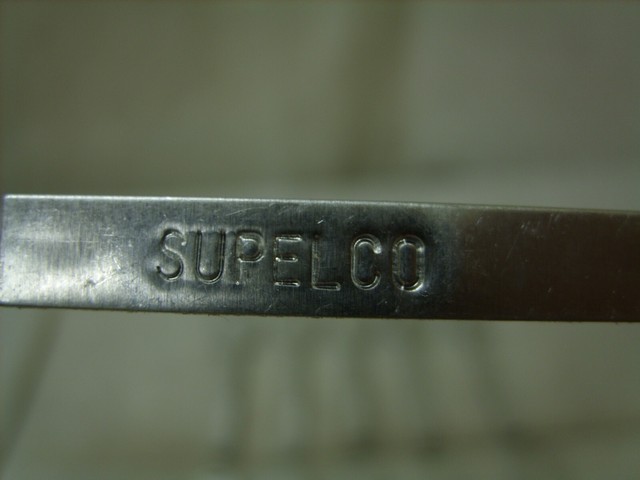 (100) SUPELCO ANALYTICAL - Aluminum Laboratory Scientific Column Tag ...