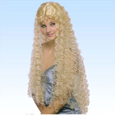 Lockenperücke blonder Engel lange gelockte Perücke Locken blond | eBay.de