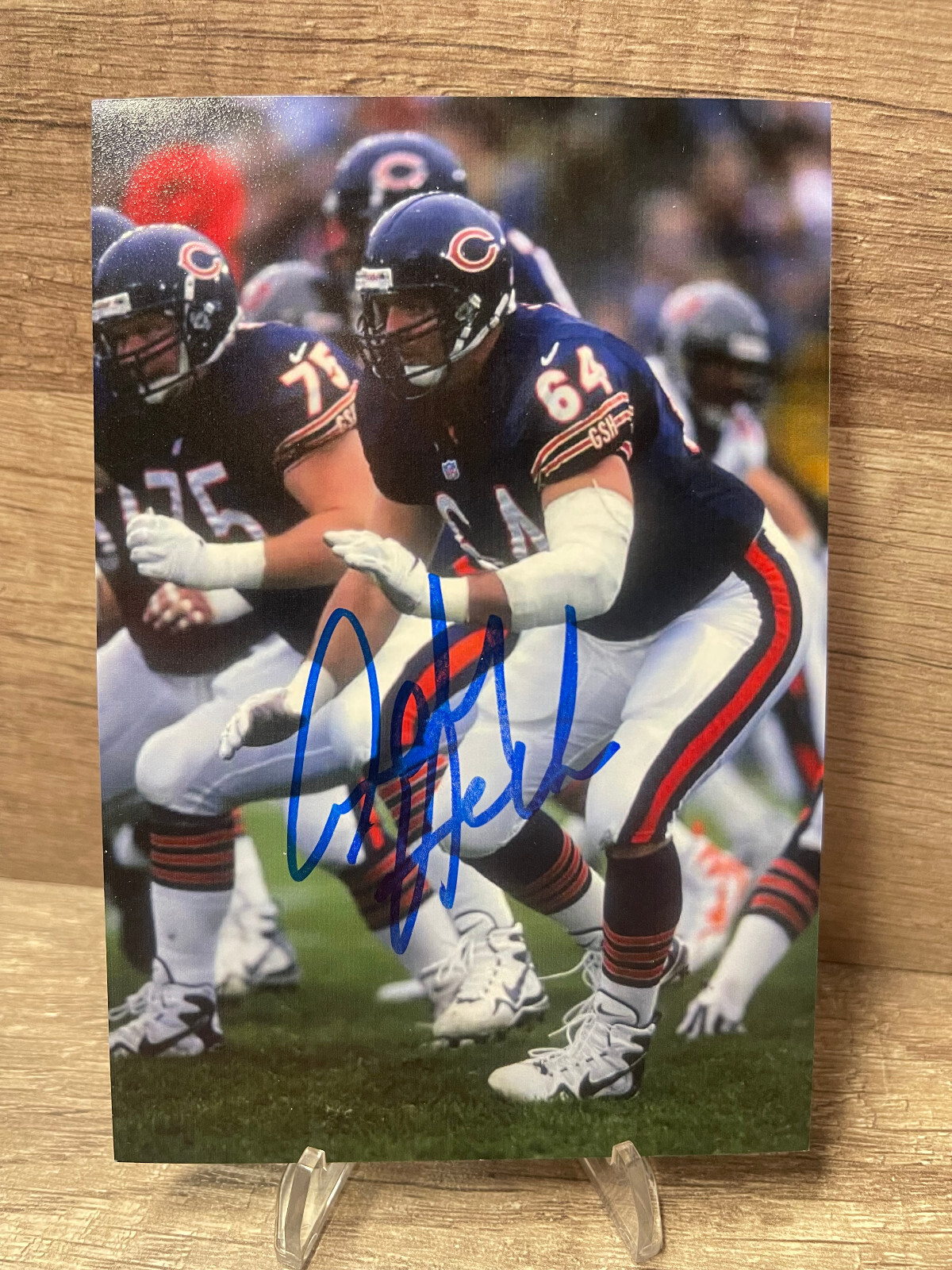 Andy Heck Chicago Bears Hand Signed 4x6 Photo TC46-1301 | eBay