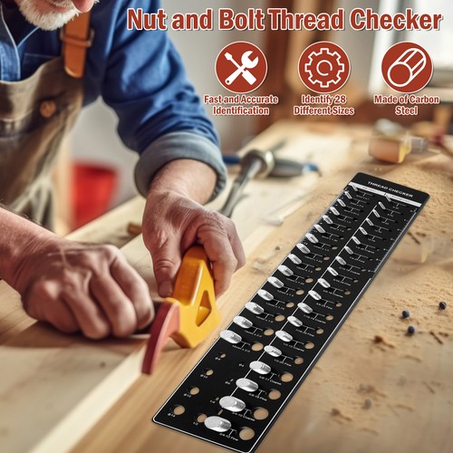 Nut and Bolt Thread Checker Set Carbon Steel Thread Identifier Gauge | eBay