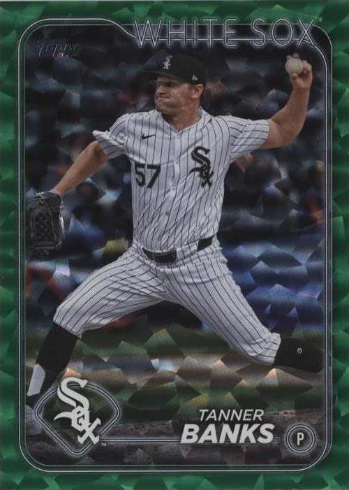 2024 Topps Update Series - Tanner Banks #US129 Green Crackle Foilboard ...