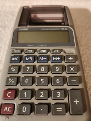 Casio HR-8TM Printing Calculator (Tested) No adapter | eBay