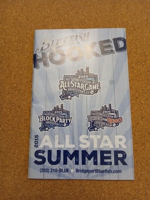 Bridgeport Bluefish Baseball Game Program 2015 (Please examine photos ...