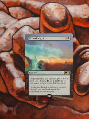 Magic the Gathering Primal Might Hand Painted Unique Custom MTG Alter ...