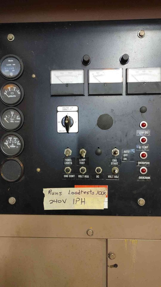 40KW Magnetek Generator QD500 1&3PH Perkins Diesel 776 Hrs LOAD TESTED ...