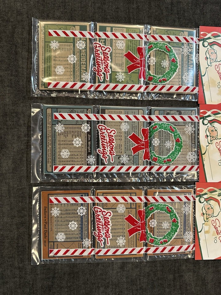 1977 78 80 TOPPS XMAS BASEBALL RACK PACKS MIKE SCHMIDT DUSTY BAKER CLAY ...