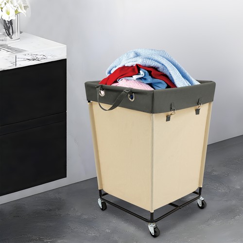 Laundry Storage Basket, Rolling Laundry Cart, Laundry Basket With Wheels | eBay