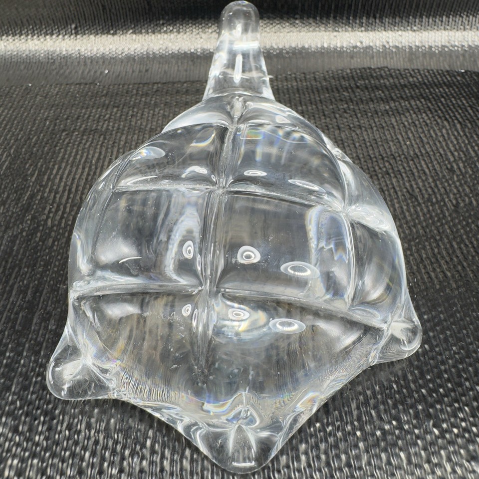 Sweden Clear Heavy Crystal Glass Turtle Figure Blown Glass Figurine ...