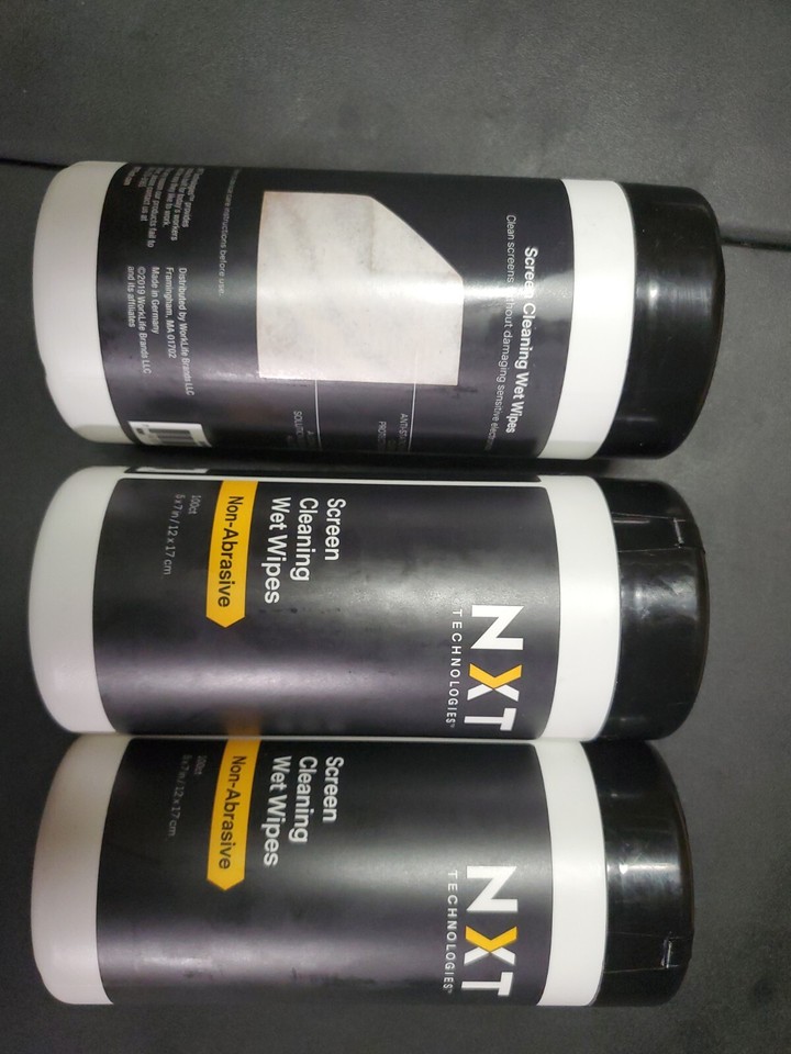 NXT Technologies Screen Cleaning Wet Wipes 100/Tub NX16982 3 Packs | eBay