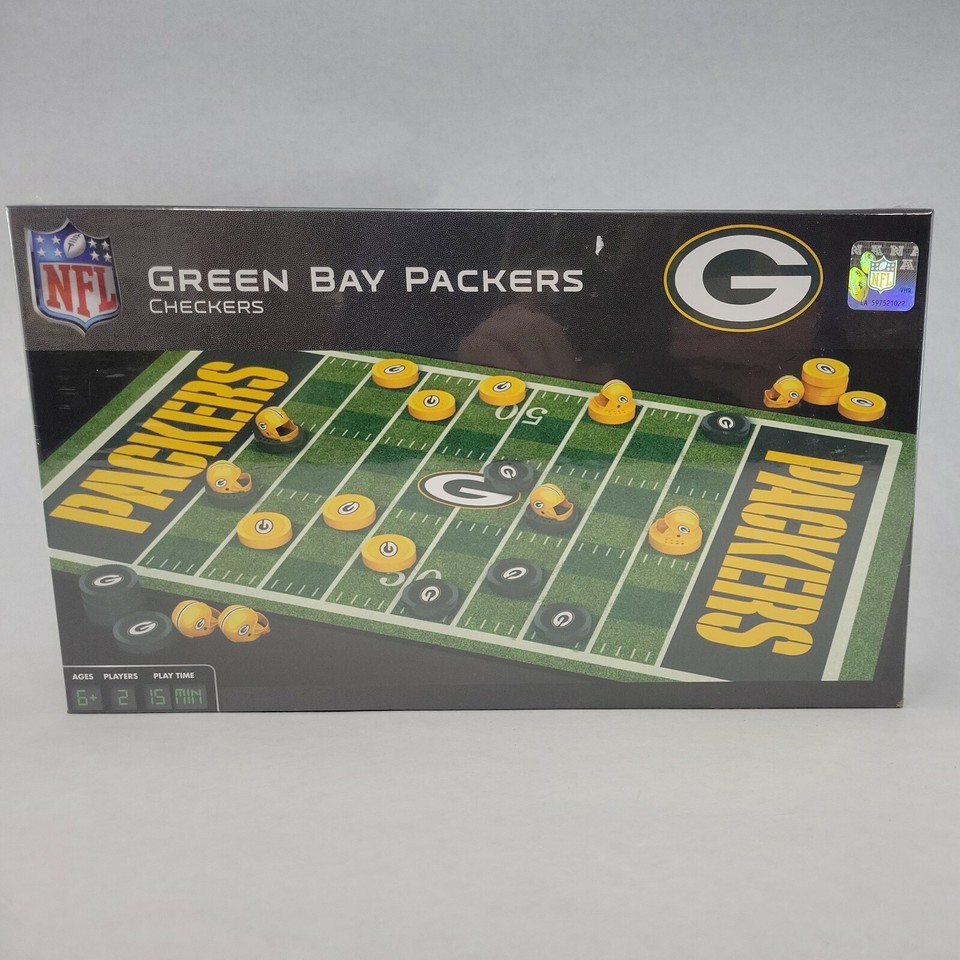 MasterPieces - Green Bay Packers - NFL Checkers Board Game 705988414473 ...