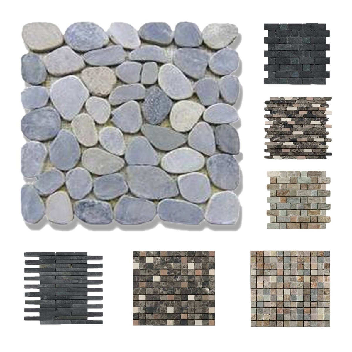 Natural Stone Sheet Mosaics Natural Stone Veneer Sheets For Shower