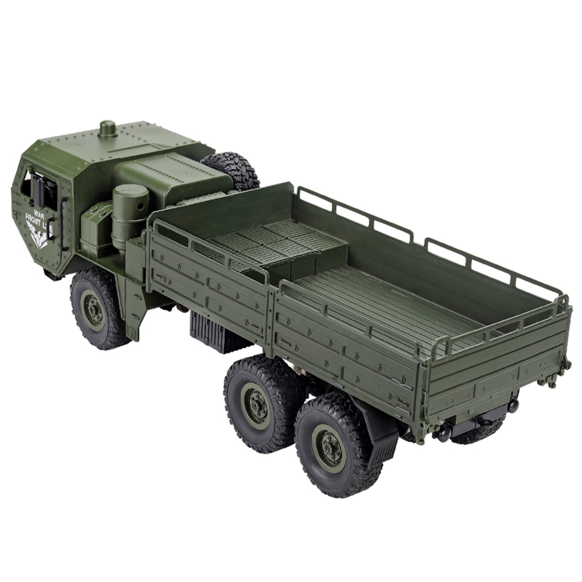RC Military Truck 6WD Rechargeable 2.4GHz Remote Control Army Transport ...