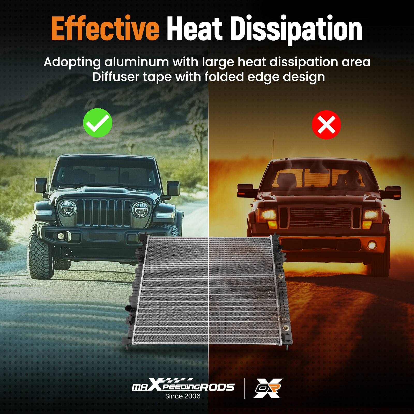 Radiator for Chevy Chevrolet Traverse for Buick Enclave 2018-2024 3.6L ...