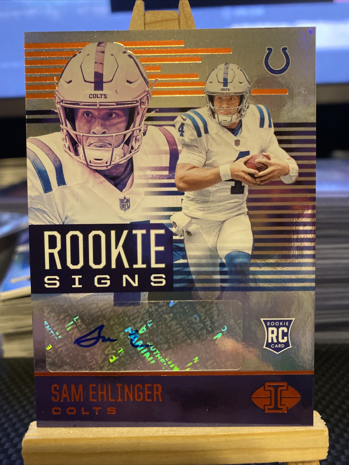 2021 Panini Illusions Rookie Signs Orange Sam Ehlinger #RS-SE Rookie ...