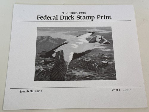 Joseph Hautman 1992 Federal Duck Limited Edition Stamp Print, Signed ...