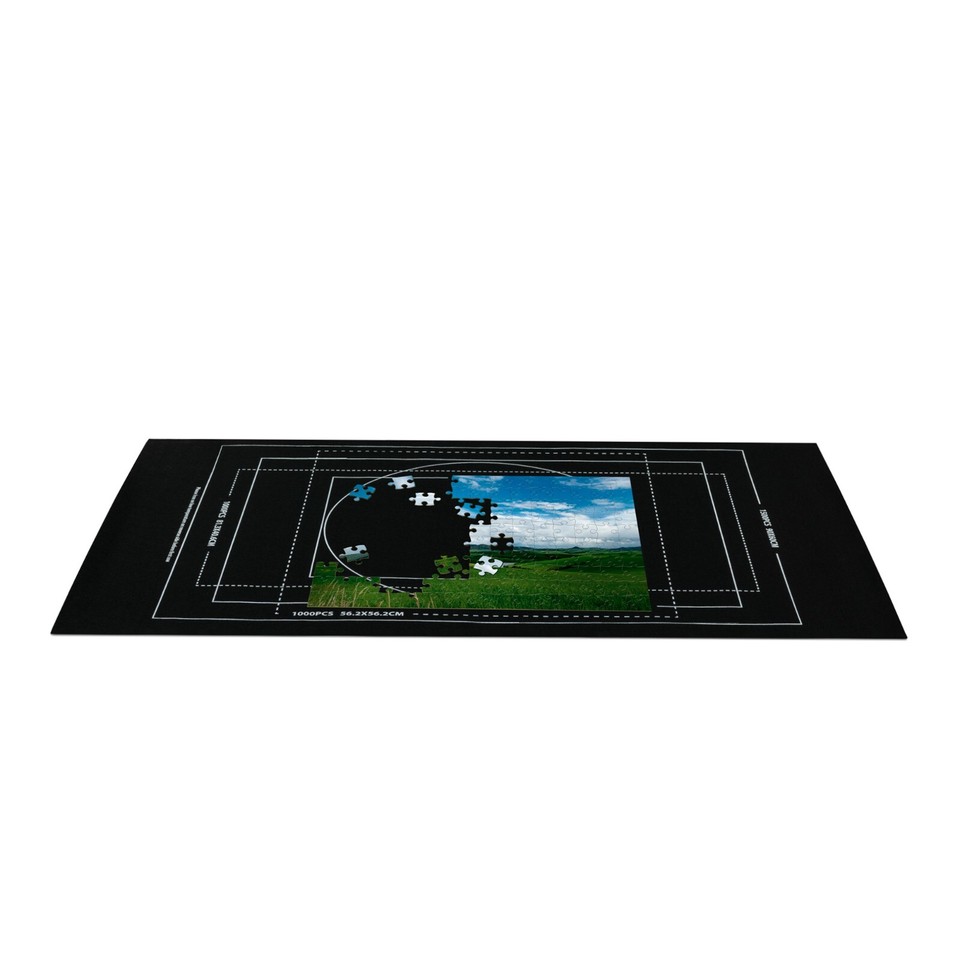 FiNeWaY Portable Jigsaw Puzzle Mat w/ Inflatable Tube Straps & Carry ...