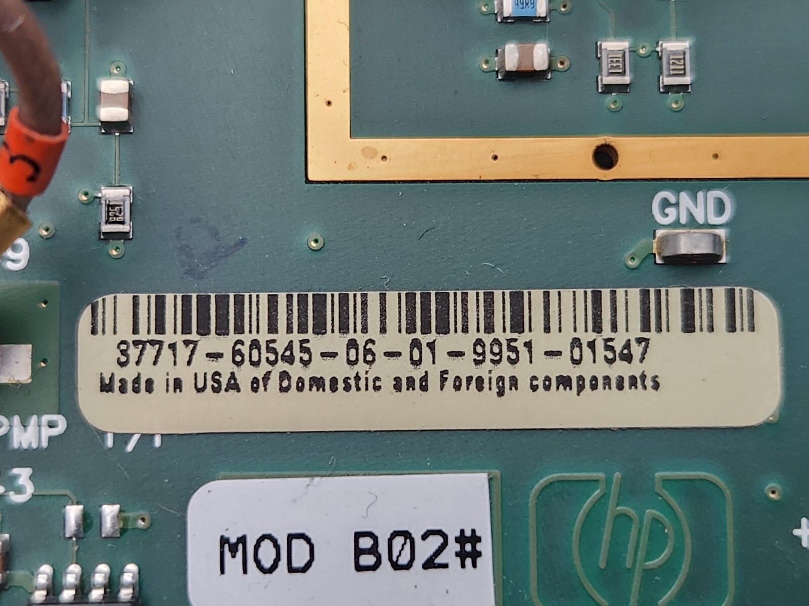 HP Agilent OmniBER 718 Analyzer Board 37717-60145 OPTICAL INTERFACE ...